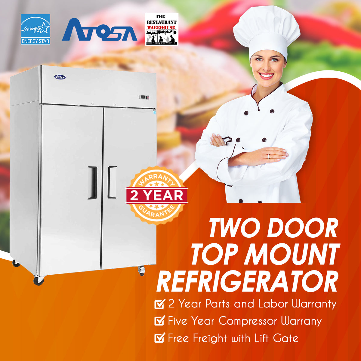 Atosa Refrigerators | Commercial Atosa Refrigeration for Sale