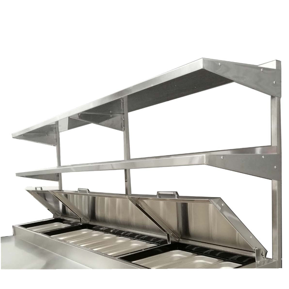 Atosa MROS-44P 44 inch Pizza Prep Table Overshelf — The Restaurant ...